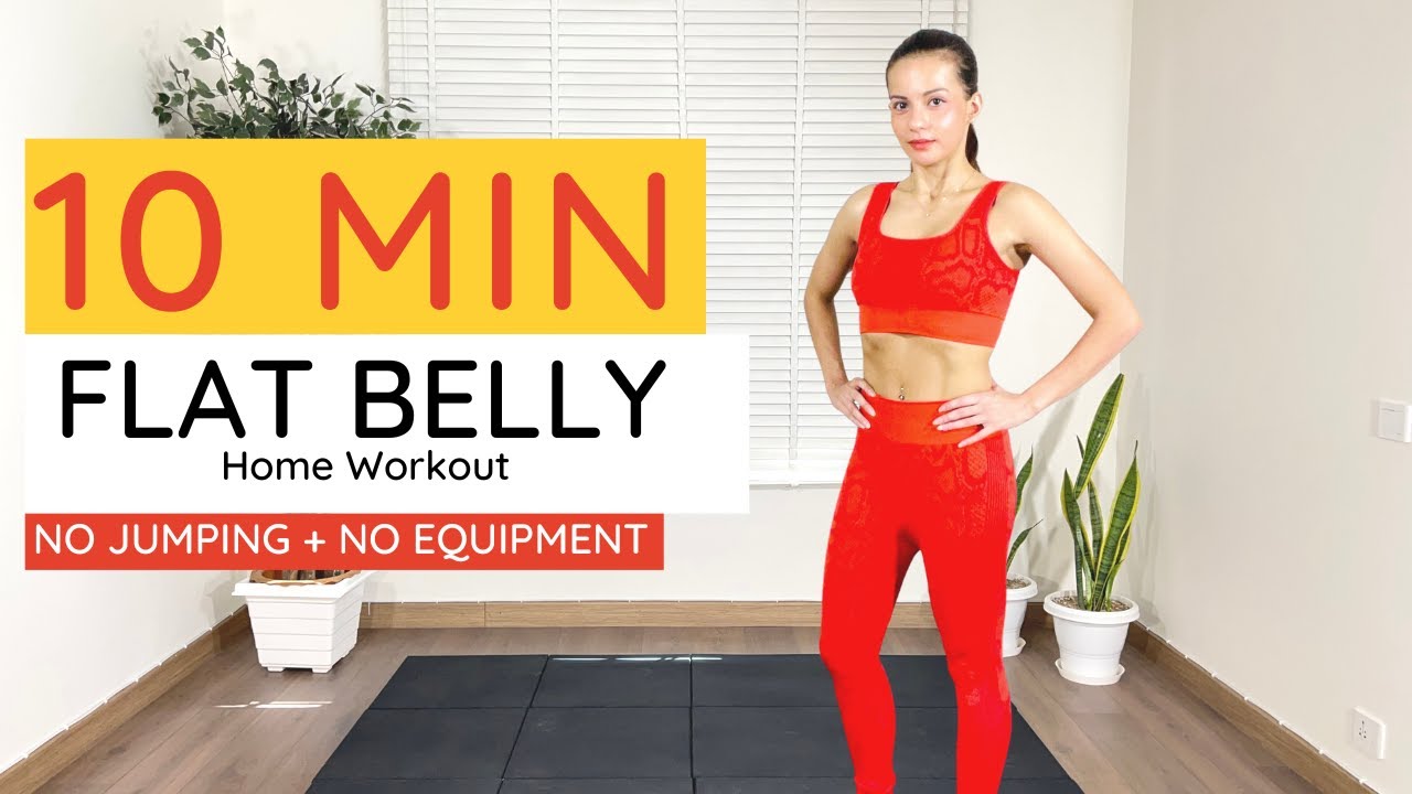 10 Minute Belly Home Workout (No Jumping + No Equipment) - YL Fitness Plus