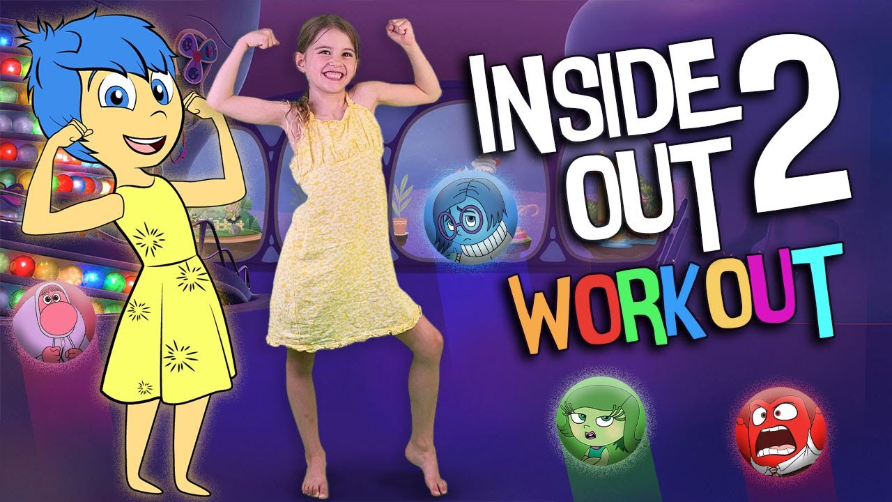 INSIDE OUT 2 Kids Workout!! (Kids Exercise With Inside Out 2 Toys ...