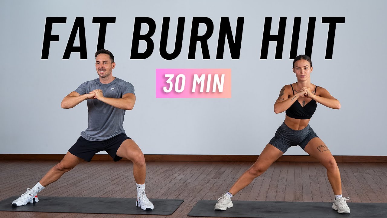 30 MIN FULL BODY CARDIO HIIT Workout For Fat Burn At Home (No Equipment ...