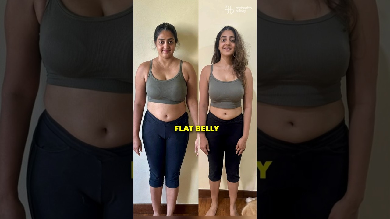 10 kg weight loss and Belly fat gone with home food and workout - full ...
